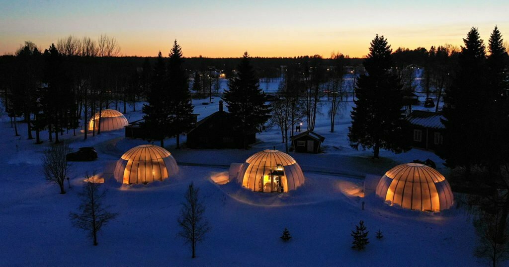 Bilder på igloo från Ice and light village i Kalix | Norrland247