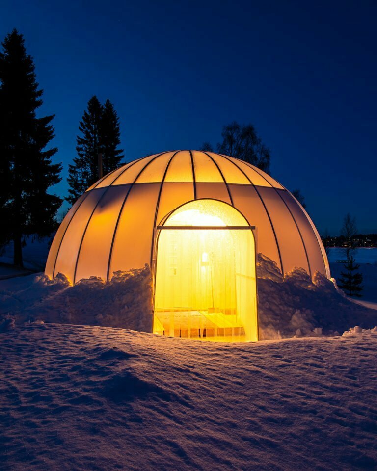 Bilder på igloo från Ice and light village i Kalix | Norrland247