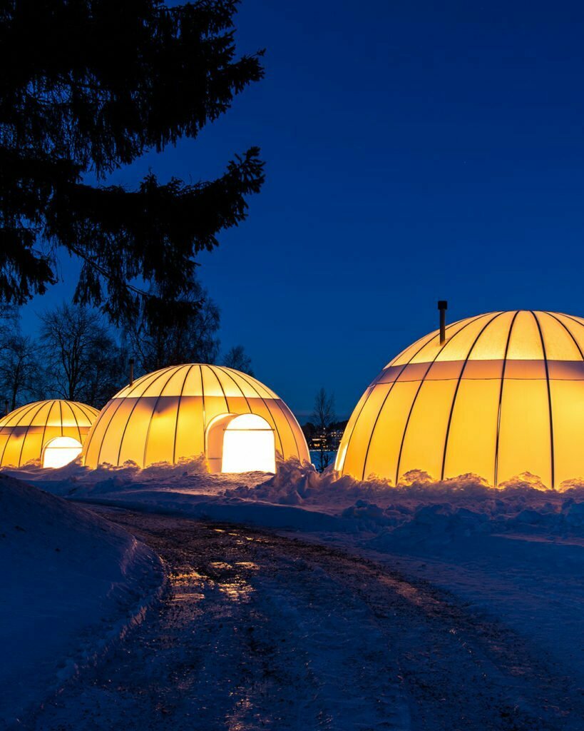 Bilder på igloo från Ice and light village i Kalix | Norrland247